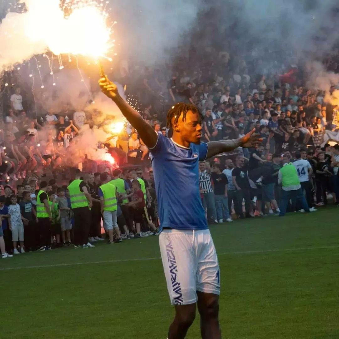 Sunday Adetunji wins Macedonian First Football League with FC Shkupi